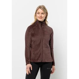 Jack Wolfskin Fleecejacke »ROTWAND FZ W« dark-maroon XL (46) XL (46) Stretch-Fleece-Einsätze