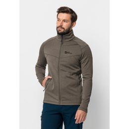 Jack Wolfskin Fleecejacke »FORTBERG FZ M« cold-coffee XL (54/56) XL (54/56) Moderne Fleecejacke