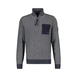 Lerros Herren Lerros Strickpullover &raquo;Lerros Stricktroyer&laquo; blau 5XL