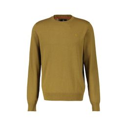 Lerros Strickpullover &raquo;L&auml;ssiger Flachstrickpullover&laquo; DRIED TOBACCO L L Lebendige Flachstrickoptik