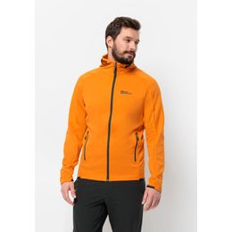 Jack Wolfskin Fleecejacke »ALPGRAT HOODED FZ M« mit Kapuze dragon-fire XXL (58) XXL (58) 2 Hüfttaschen
