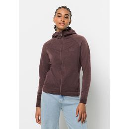 Jack Wolfskin Fleecejacke &raquo;WALDSEE HOODED JKT W&laquo; mit Kapuze boysenberry M (38/40) M (38/40) Stylische Fleecejacke