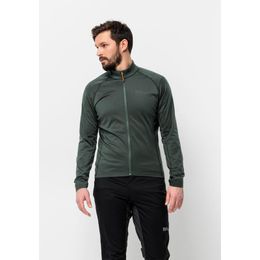 Jack Wolfskin Fahrradjacke &raquo;MOROBBIA FZ M&laquo; black-olive S (48) S (48) Elastische Fleece-Radacke