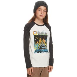 Quiksilver Langarmshirt &raquo;Qs Rockin&laquo; wei&szlig; 16 16 Stoff: Baumwoll-Jersey-Stoff [160 g/m2]