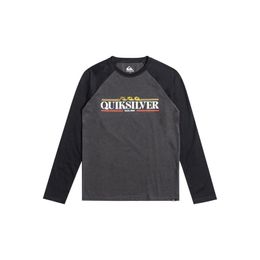 Quiksilver Langarmshirt &raquo;Raglan&laquo; Charcoal Heather 12(148-156cm) 12(148-156cm) Stoff: Baumwoll-Jersey-Stoff [160 g/m2]