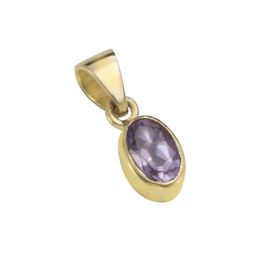 Vivance Kettenanhänger »333/- Gelbgold mit Amethyst« () gelb + lila one-size Edler Anhänger aus 333/- Gelbgold
