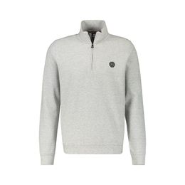 Lerros Sweatjacke »Sweat-Troyer in Strukturqualität« FOG WHITE MELAN L L Unifarbene Strukturqualität