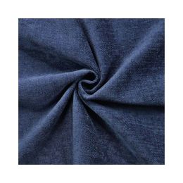 Stofferia Stoff Polsterstoff Velours Angel Face Marineblau