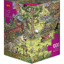 Heye Puzzle Garden Adventures / Simons Cat, 1000 Puzzleteile, Made in Europe, bunt