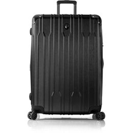 Heys Hartschalen-Trolley Xtrak, black, 76 cm, 4 Rollen, Reisegepäck Koffer groß Reisekoffer TSA Schloss Volumenerweiterung, schwarz