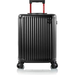 Heys Hartschalen-Trolley Smart Luggage® schwarz, 53 cm, 4 Rollen, Handgepäck vollständig venetztes High-End-Gepäck mit App-Funktion, schwarz