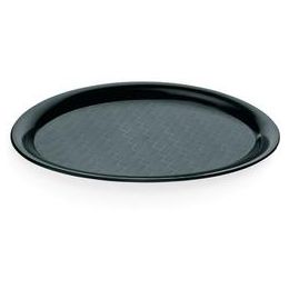 Gastro WAS Germany Cafe- Tablett oval aus Polypropylen schwarz, 26,5 cm x 19 cm | Mindestbestellmenge 30 Stück