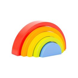 Small Foot - Wooden Building Blocks Rainbow 5dlg.