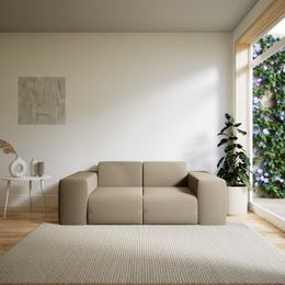 MYCS Sofa Kaschmir­beige - Moderne Designer-Couch: Hochwertige Qualität, einzigartiges Design - 186 x 72 x 107 cm, Komplett anpassbar