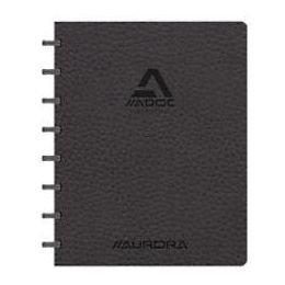 Adoc ADOC Business Notizbuch DIN A5 Liniert Kunststoff Seitlich gebunden Kunstleder Softcover Schwarz Nicht perforiert 144 Seiten