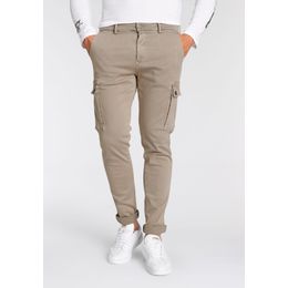 Cargohose Replay "JAAN Hyperflex" Gr. 29, Länge 32, beige (sand) Herren Hosen Cargohosen