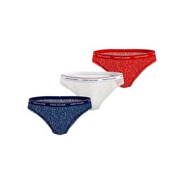 Tommy Hilfiger Underwear Bikinislip 3 PACK BIKINI LACE (EXT SIZES) (Packung, 3er-Pack) mit Tommy Hilfiger Logobund, bunt