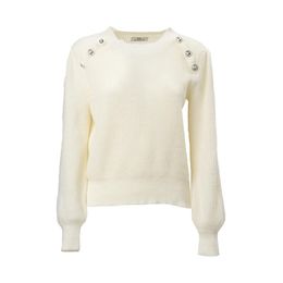 Influencer Pullover Damen Größe M weiß