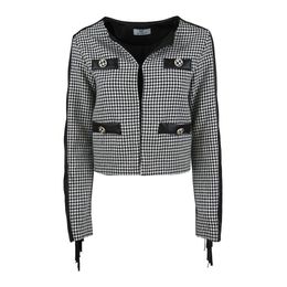 Influencer Between-Season Jacket 'Houndstooth' female Black size S