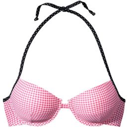 Buffalo Bikinitop Damen Größe 60 hellpink / schwarz / weiß