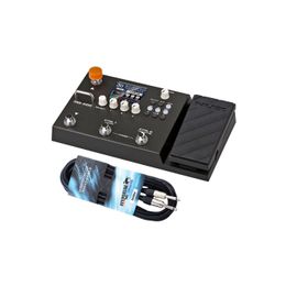 Nux E-Gitarre MG-400 Multi-Effektgerät für Gitarre mit Kabel