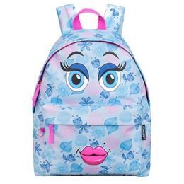 J.M. Inacio Freizeitrucksack Rucksack Motiv Face Gesicht Lippen Kiss Tasche Schultasche Schule