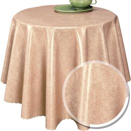 Melody Gartentischdecke Wachstuchtischdecke Tischdecke Gartentischdecke Uni creme abwaschbar, fleckenabweisend, wasserabweisend, Glattes Gewebe