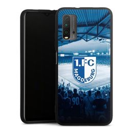 DeinDesign Handyhülle 1. FC Magdeburg Stadion 1. FCM 1.FCM Arena, Xiaomi Redmi 9T Silikon Hülle Premium Case Handy Schutzhülle, schwarz