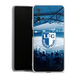 DeinDesign Handyhülle 1. FC Magdeburg Stadion 1. FCM 1.FCM Arena, Xiaomi Redmi 9T Silikon Hülle Bumper Case Handy Schutzhülle, weiß