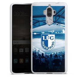 DeinDesign Handyhülle 1. FC Magdeburg Stadion 1. FCM 1.FCM Arena, Huawei Mate 9 Silikon Hülle Bumper Case Handy Schutzhülle, weiß