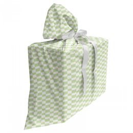Abakuhaus Geschenkbox 3x Bändern Wiederbenutzbar, Retro Big Little Squares Tile, grün