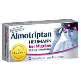 Almotriptan HEUMANN bei Migräne 12,5 mg Filmtabl. 2 St