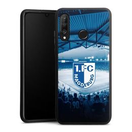 DeinDesign Handyhülle 1. FC Magdeburg Stadion 1. FCM 1.FCM Arena, Huawei P30 Lite Silikon Hülle Premium Case Handy Schutzhülle, schwarz