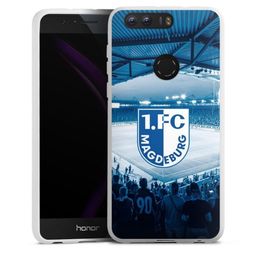 DeinDesign Handyhülle 1. FC Magdeburg Stadion 1. FCM 1.FCM Arena, Huawei Honor 8 Silikon Hülle Bumper Case Handy Schutzhülle, weiß