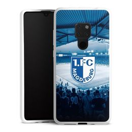 DeinDesign Handyhülle 1. FC Magdeburg Stadion 1. FCM 1.FCM Arena, Huawei Mate 20 Silikon Hülle Bumper Case Handy Schutzhülle, weiß