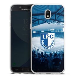 DeinDesign Handyhülle 1. FC Magdeburg Stadion 1. FCM 1.FCM Arena, Samsung Galaxy J5 (2017) Silikon Hülle Bumper Case Handy Schutzhülle, weiß