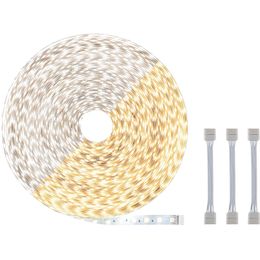 LED-Streifen Paulmann "MaxLED500 Einzelstripe, Adapterkabel 20m Tunable White 72W 550lm/m" Lichterketten Gr. Dioden 1200 St. Flammen 1 St., Gesamtlänge 20 m, silberfarben LED Streifen Tunable White 72W 550lmm