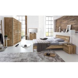 Schlafzimmer-Set wimex "Anna" Schlafzimmermöbel-Sets braun (plankeneichefarben) Komplett Schlafzimmer