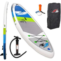 F 2 Inflatable SUP-Board F2 "F2 Line Up SMO blue" Wassersportboards Gr. 10,5 320 cm, blau Stand Up Paddle