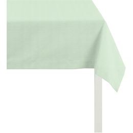 Tischdecke Apelt "3944 UNI BASIC" Tischdecken Gr. B/L: 140 cm x 250 cm, 1 St., grün (mint) Tischdecken