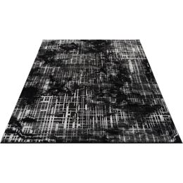 Teppich my home "Cansu" Teppiche Gr. B/L: 120 cm x 180 cm, 12 mm, 1 St., schwarz Esszimmerteppiche