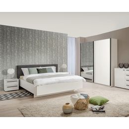 Schlafzimmer-Set Inosign "Ksanti" Schlafzimmermöbel-Sets Gr. B/H: 160 cm x 200 cm, weiß (opaque weiß) Komplett-Schlafzimmer Komplett Schlafzimmer