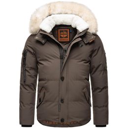 STONE HARBOUR Herren Winterjacke stylischer Winterparka mit abnehmbarer Kapuze Halvaar