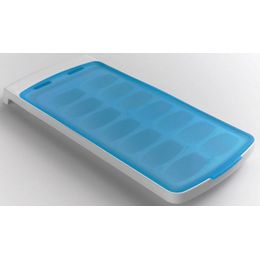 OXO Good Grips Eiswürfelform, (2-tlg), auslaufsicher, mit Deckel, Silikon, blau