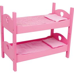 Legler Etagenbett für Puppen, pink