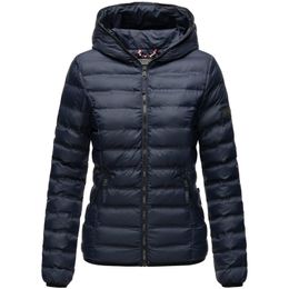 Navahoo Damen Stylische Steppjacke &Uuml;bergangsjacke mit Kapuze Neevia