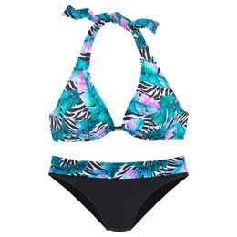 Vivance Bikini Damen Gr&ouml;&szlig;e XXL jade / pink / schwarz / wei&szlig;