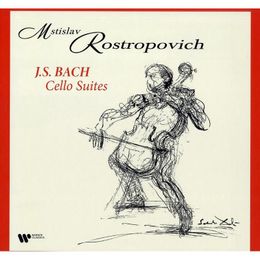 Cello Suiten 1-6 (Vinyl) - Mstislav Rostropowitsch. (LP)