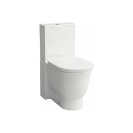 The New Classic Tiefspül-WC Kombination, Standversion, spülrandlos, H824858, Farbe: Snow (weiß matt) - H8248587570001 - Laufen