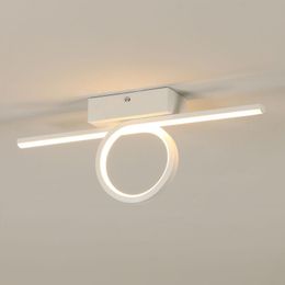 COMELY Moderne LED-Deckenlampe 16W - 3000K 1800 Lumen, Design Einfache Linie 40cm für Schlafzimmer, Küche, Balkon